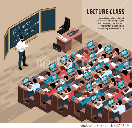 Lecture Computer Class Background - Stock Illustration [63877229] - PIXTA