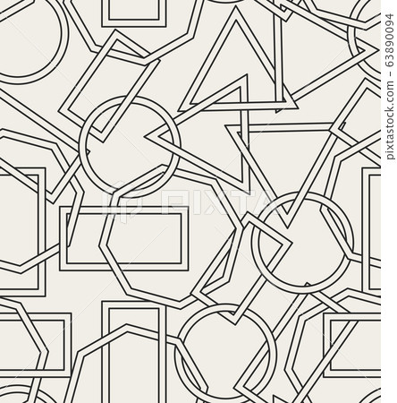 Abstract geometric seamless pattern - Stock Illustration [63890094] - PIXTA