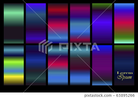 Beauty colorful big gradients collection - Stock Illustration [63895266 ...