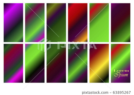 Beauty colorful big gradients collection - Stock Illustration [63895267 ...