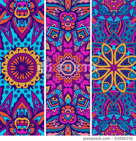 Festive colorful ornamental vector ethnic... - Stock Illustration ...