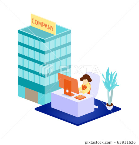Office work illustration - Stock Illustration [63911626] - PIXTA