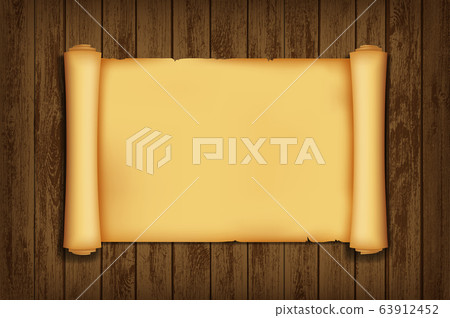 Antique scroll of parchment paper - Stock Illustration [63912452] - PIXTA