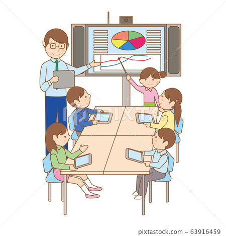 Classroom ICT and education 2 - Stock Illustration [63916459] - PIXTA