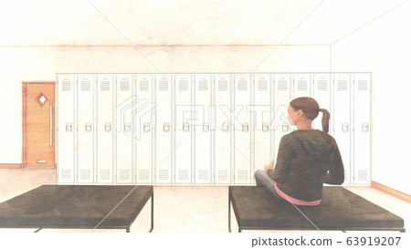 Shower room People with women Illustration 38 - Stock Illustration ...