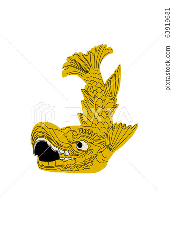 Angled shachihoko - Stock Illustration [63919681] - PIXTA