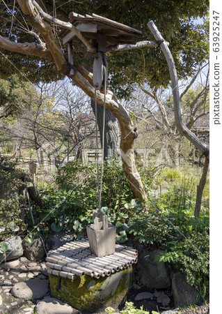 Japanese Garden With Well