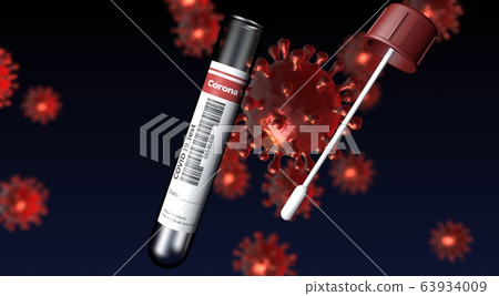 Covid19-Quicktest tube - 3D Illustration - Stock Illustration [63934009 ...
