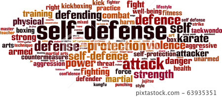 Self-defence word cloud - Stock Illustration [63935351] - PIXTA