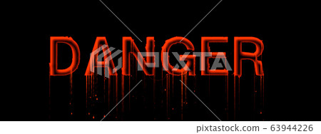 A glowing danger character floating in the dark - Stock Illustration ...