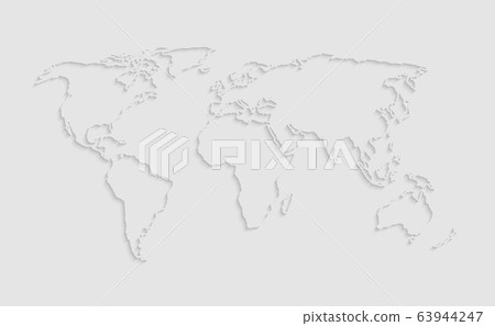 World map vector template, worldwide info graphic - Stock Illustration ...