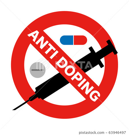 Doping prohibition mark - Stock Illustration [63946497] - PIXTA