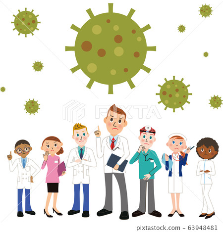 Medical team fighting the virus - Stock Illustration [63948481] - PIXTA