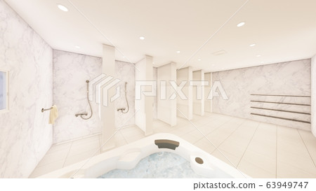 Shower room woman without people illustration 70 - Stock Illustration ...
