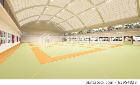 Judo hall Illustration 16 - Stock Illustration [63954829] - PIXTA