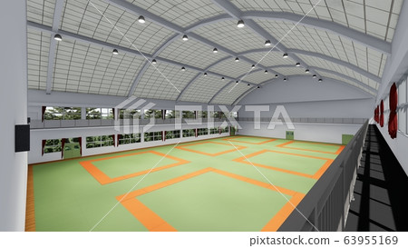 Judo hall Illustration 4 - Stock Illustration [63955169] - PIXTA