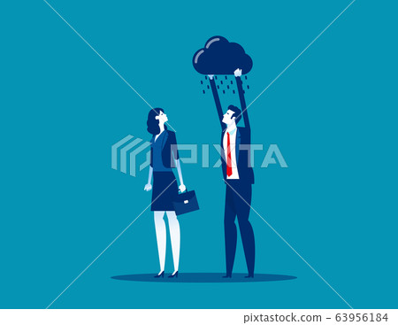 Person depression sadness. Hopelessness concept - Stock Illustration [63956184] - PIXTA