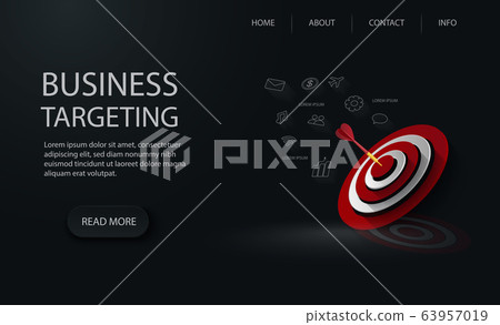 Modern infographic Target with arrow can be used - Stock Illustration ...