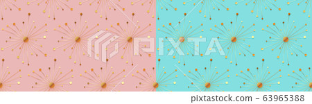 Vector Set Of Seamless Patterns Trendy Design - Stock Illustration ...