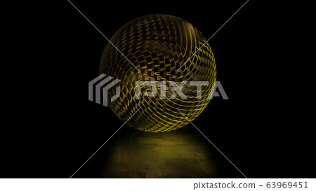 3D rendering of an abstract sphere from... - Stock Illustration [63969451] - PIXTA