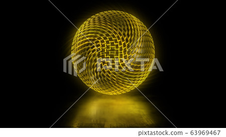 3D rendering of an abstract sphere from... - Stock Illustration [63969467] - PIXTA