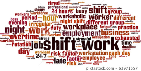 Shift work word cloud - Stock Illustration [63971557] - PIXTA