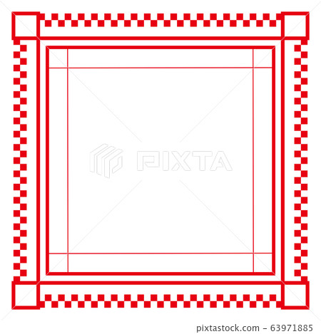 Red square frame - Stock Illustration [63971885] - PIXTA