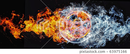Abstract flame circle - Stock Illustration [63975166] - PIXTA