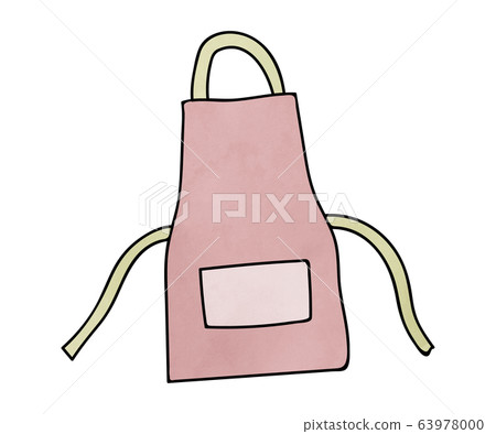 Apron hand drawn illustration / vector / simple... - Stock Illustration ...