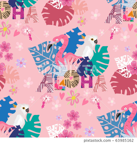 Aloha pattern 2 - Stock Illustration [63985162] - PIXTA