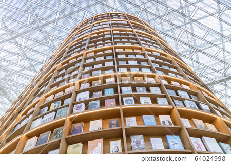 Bookshelf, Byeolmadang Library, Gangnam-gu, Seoul - Stock Photo ...