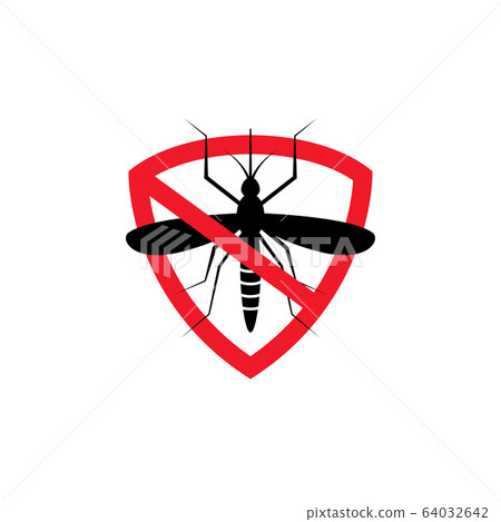 Repellent mosquito stop sign icon. Malaria pest... - Stock Illustration ...