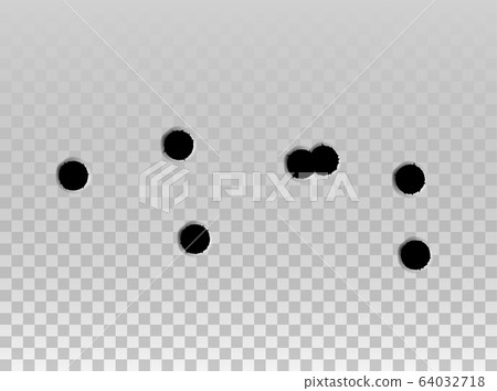 Bullet hole drip mark shoot. Shot impact gun,... - Stock Illustration ...