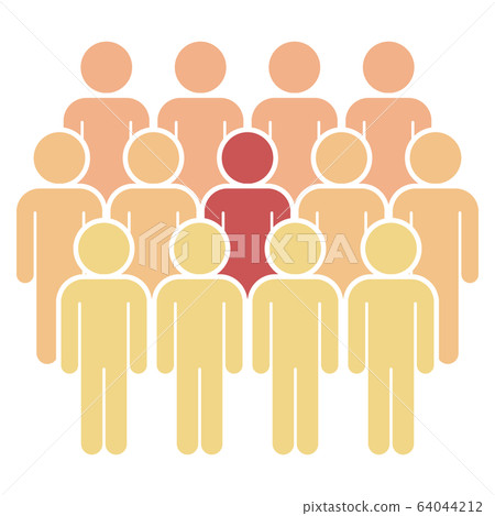 Crowded place - Stock Illustration [64044212] - PIXTA