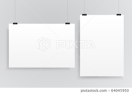 Vector two a4 rectangle format paper sheets - Stock Illustration ...