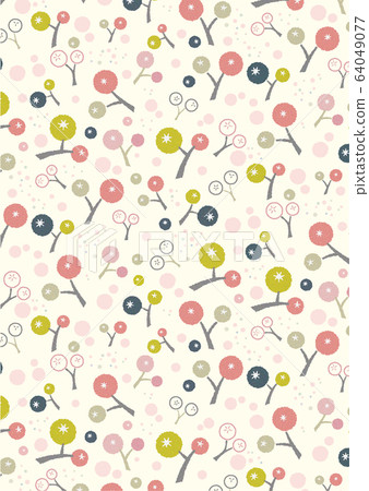 Cute nut pattern 01 Vertical yellow ground color - Stock Illustration ...