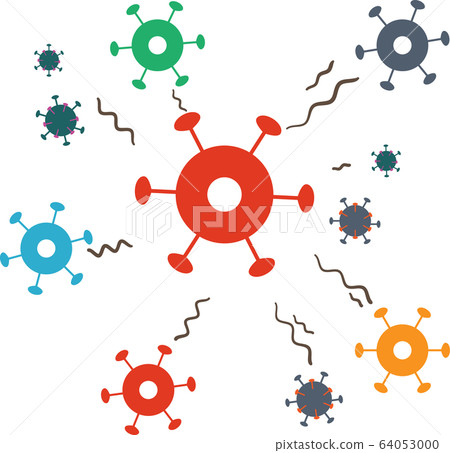 Virus spreading illustration - Stock Illustration [64053000] - PIXTA