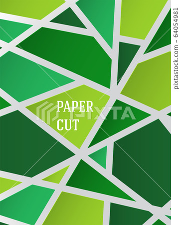 Abstract background in paper style. Poster with... - Stock Illustration ...