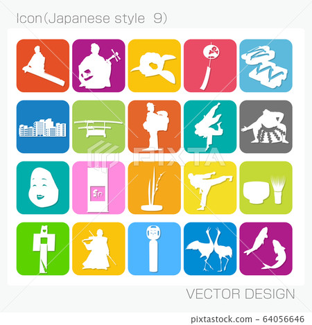 Icon / Japanese style 9 Vector Design - Stock Illustration [64056646 ...