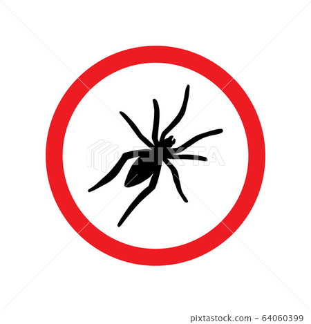 Vector no spider sign - Stock Illustration [64060399] - PIXTA