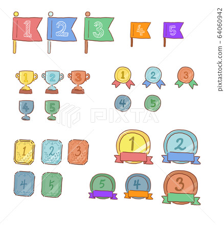 Ranking material set - Stock Illustration [64060942] - PIXTA