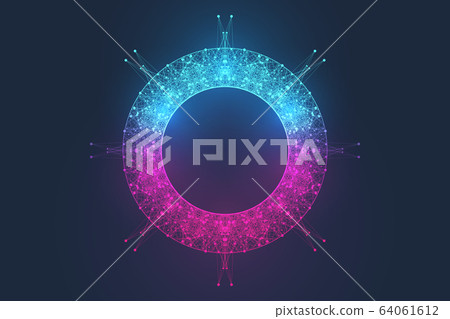Abstract scientific background with dynamic... - Stock Illustration ...