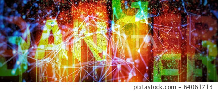 Glowing abstract danger sign - Stock Illustration [64061713] - PIXTA