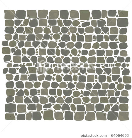 Illustration of cobblestone - Stock Illustration [64064693] - PIXTA