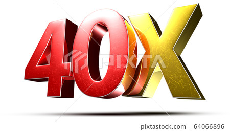 40X 3d. - Stock Illustration [64066896] - PIXTA