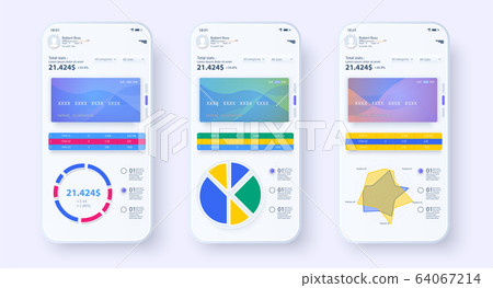 Online Banking Mobile Apps UI, UX, GUI set with... - Stock Illustration ...