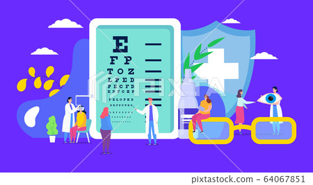Ophthalmology, eye health vector illustration,... - Stock Illustration ...
