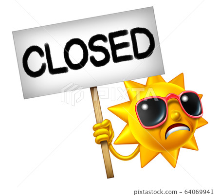Summer Closed - Stock Illustration [64069941] - PIXTA