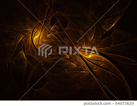 Fantastic light effect. Digital fractal art. 3d - Stock Illustration ...