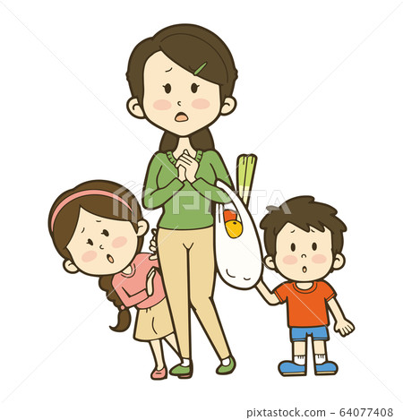 Anxious family - Stock Illustration [64077408] - PIXTA